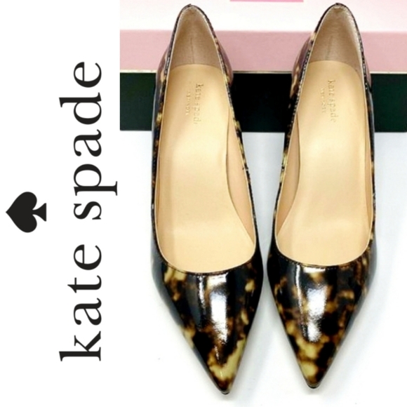 kate spade | Shoes | Kate Spade Sonia Patent Tortoise Heels | Poshmark